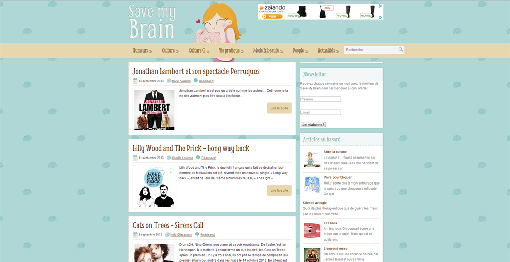 Save My Brain - Les Projets Fantastiques, le blog de Nelly Glassmann